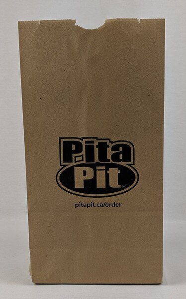 Bag Paper Kraft 20 lb HEAVY 8.25x5.25x16.125" DD50 "PITA PIT" | Discus ...
